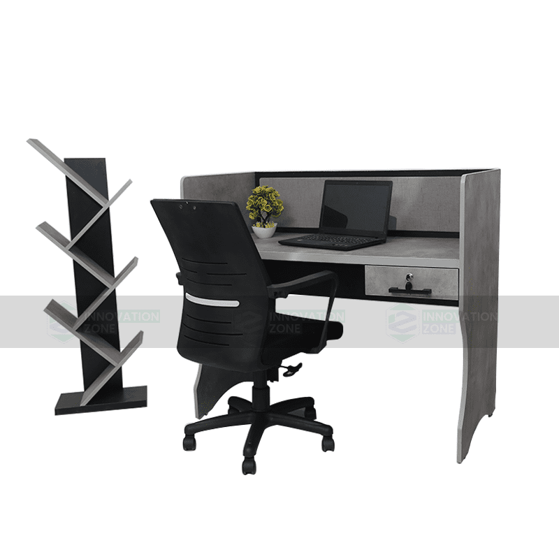 Bevel Single Person Workstation – Office Furniture